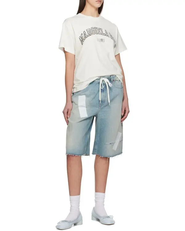 MAISON MARGIELA Logo Printed Crewneck T-shirt