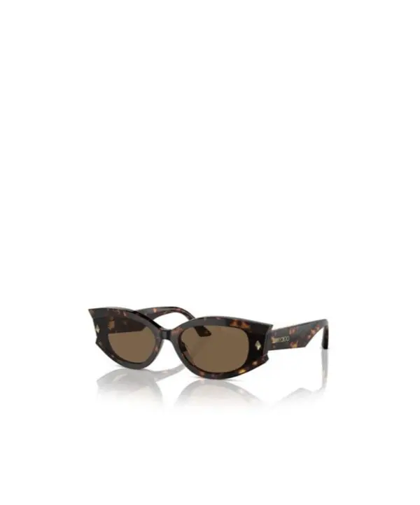 JIMMY CHOO Cat Eye Frame Sunglasses - Brown