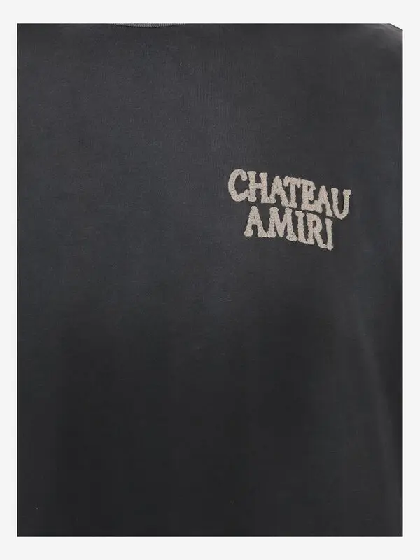 Amiri Logo-printed Crewneck T-shirt - Green