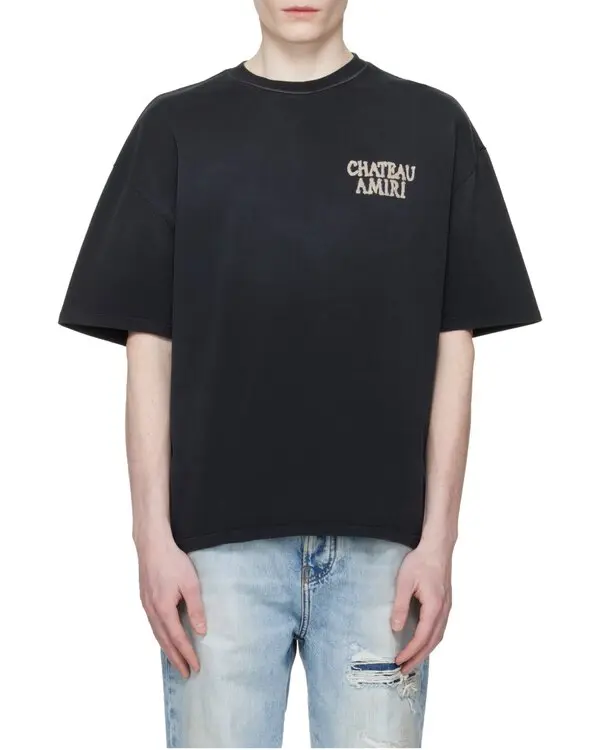 Amiri Logo-printed Crewneck T-shirt - Green