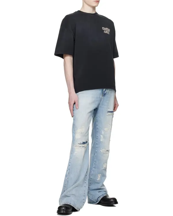 Amiri Logo-printed Crewneck T-shirt - Green