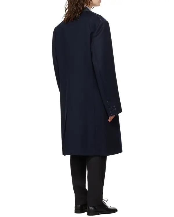 MAISON MARGIELA Collarless Single Breasted Coat