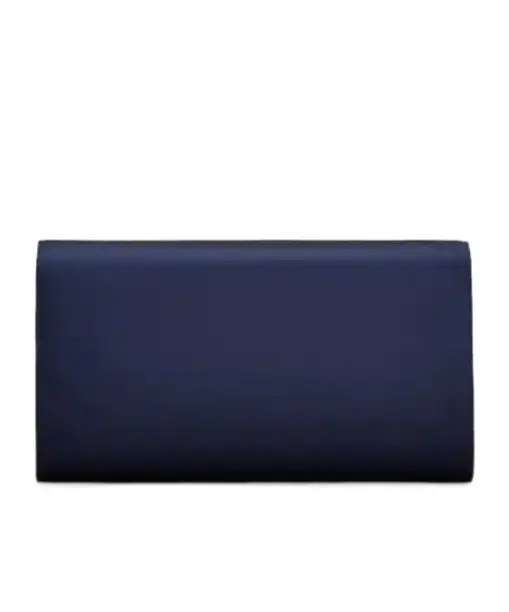 ROGER VIVIER Efflorescence Clutch In Satin - Blue