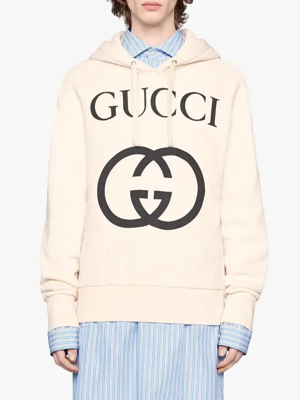 Gucci Interlocking G Hoodie - White