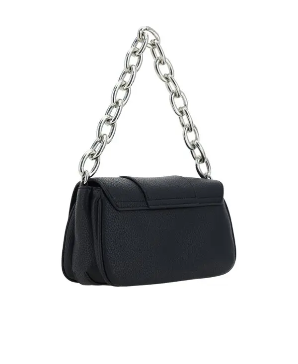 Versace Logo Plaque Chain Handle Shoulder Bag