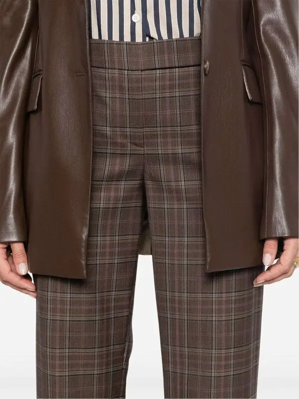 Stella McCartney Plaid Tailored Flared Trousers