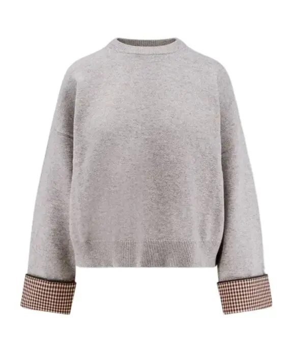 Brunello Cucinelli Long Sleeve Crew Neck Sweater