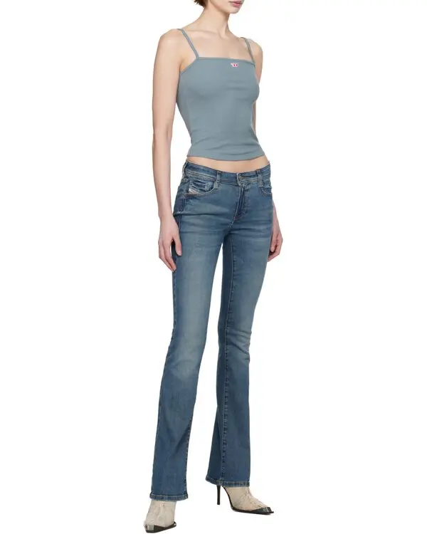 DIESEL® Logo Embroidered Cami Top - Light Blue