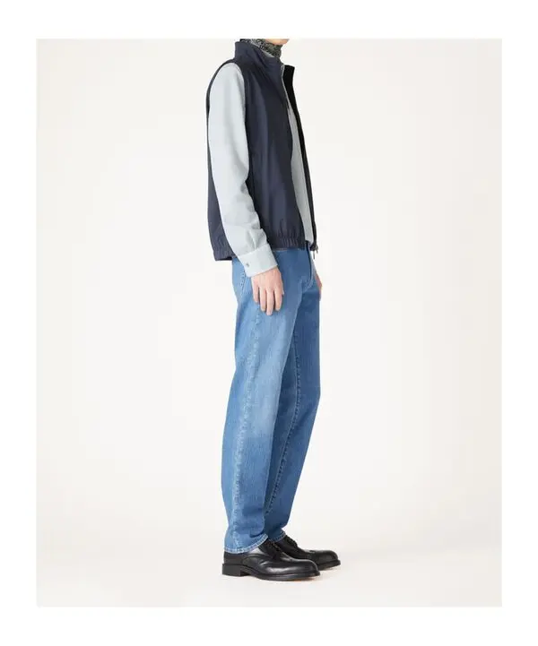 Loro Piana Zipped Reversible Gilet - Navy Blue