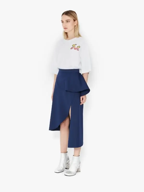 J.W.ANDERSON Peplum Waist Asymmetric Skirt