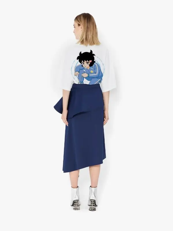 J.W.ANDERSON Peplum Waist Asymmetric Skirt
