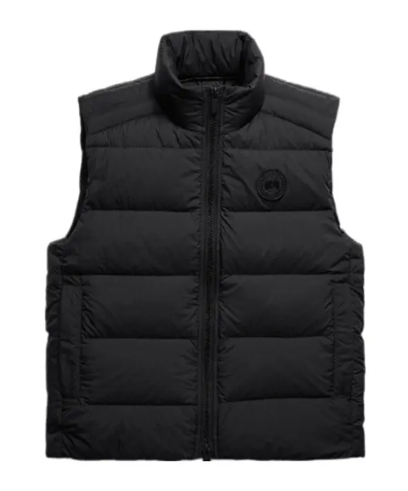 Canada Goose Crofton Down Vest With Logo Patch - Black