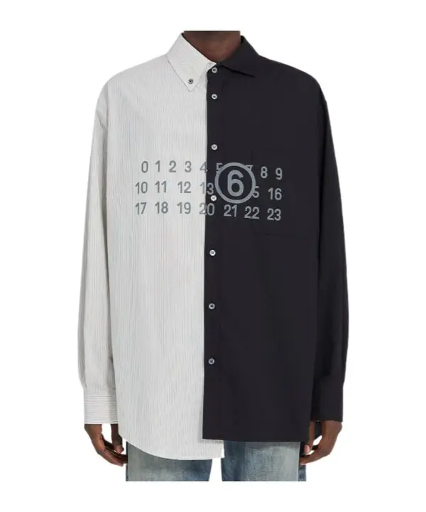 MAISON MARGIELA Two-tone Poplin Shirt