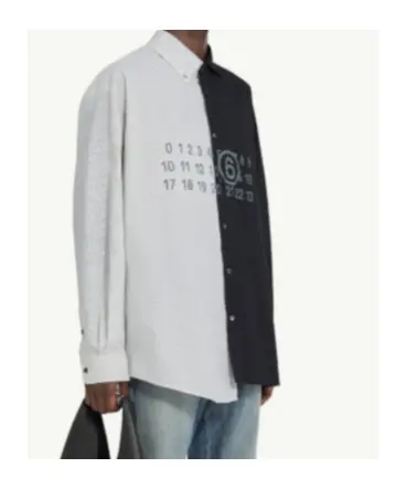 MAISON MARGIELA Two-tone Poplin Shirt