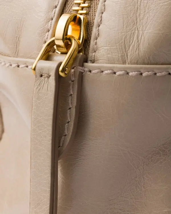 Prada Dangle Medium Leather Top-handle Bag