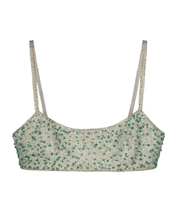 Dior Embellished Short Vest - Gray