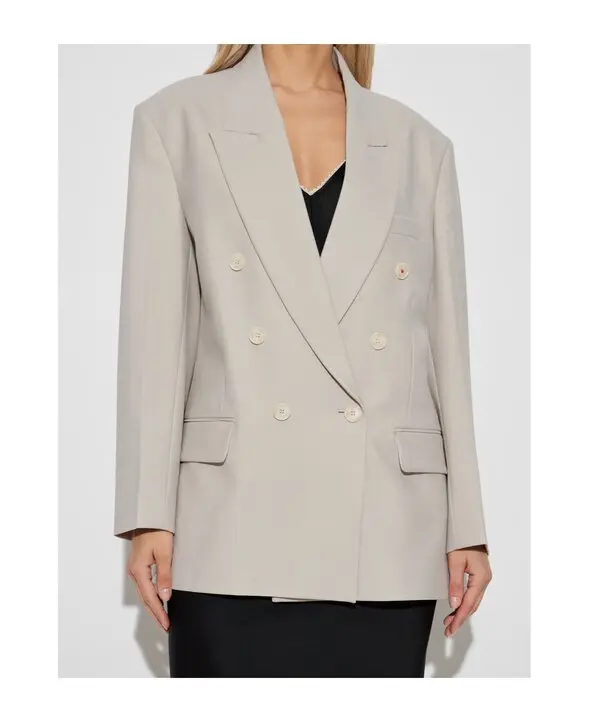 Victoria Beckham Double-breasted Blazer - Grey