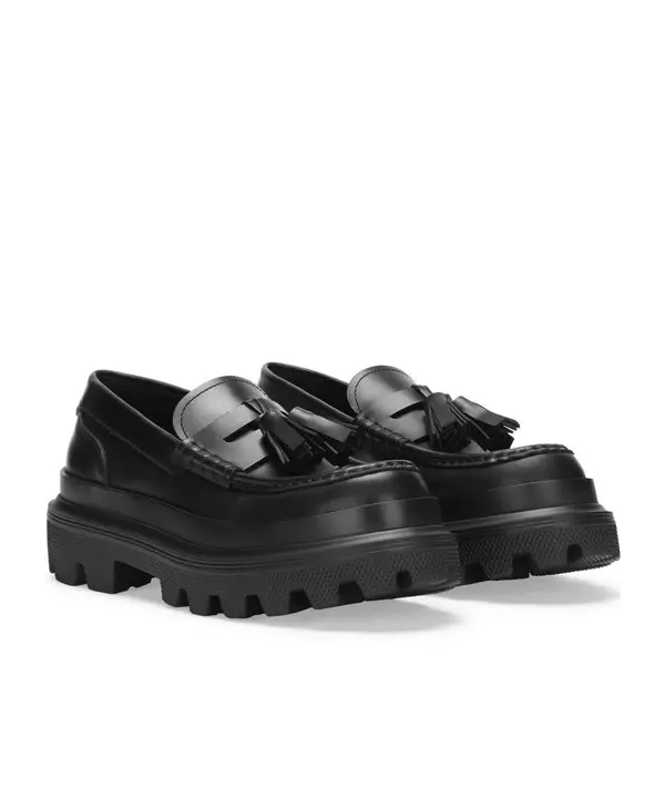 Dolce & Gabbana Chunky Sole Loafers With Tassel Detail
