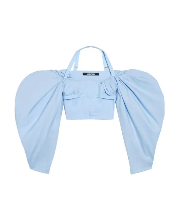 Jacquemus Off-shoulder Poplin Blouse