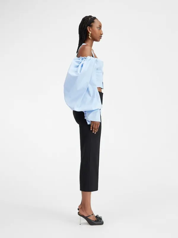 Jacquemus Off-shoulder Poplin Blouse