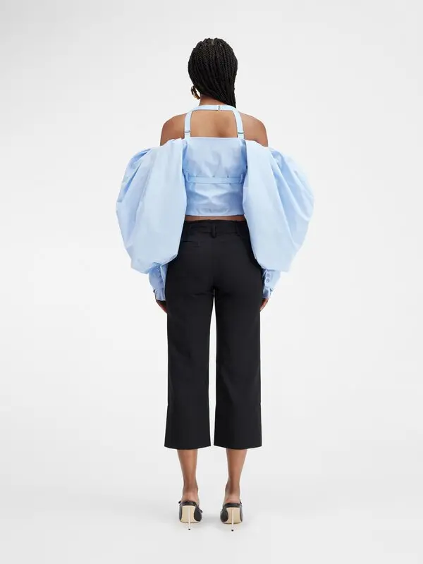 Jacquemus Off-shoulder Poplin Blouse