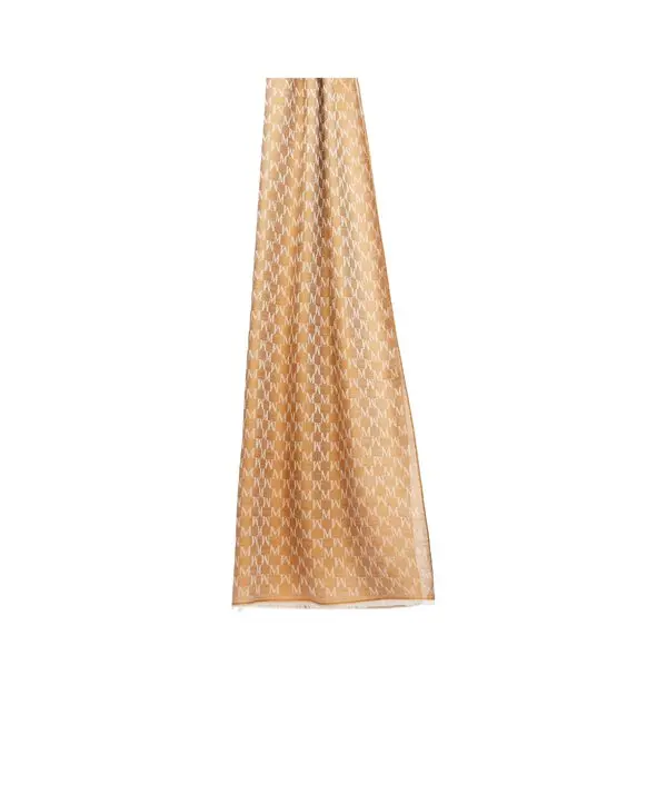 Max Mara Monogram Scarf - Bronze