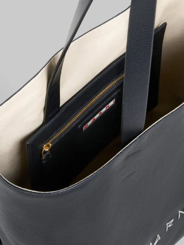 Marni Logo Detailed Handbag - Black