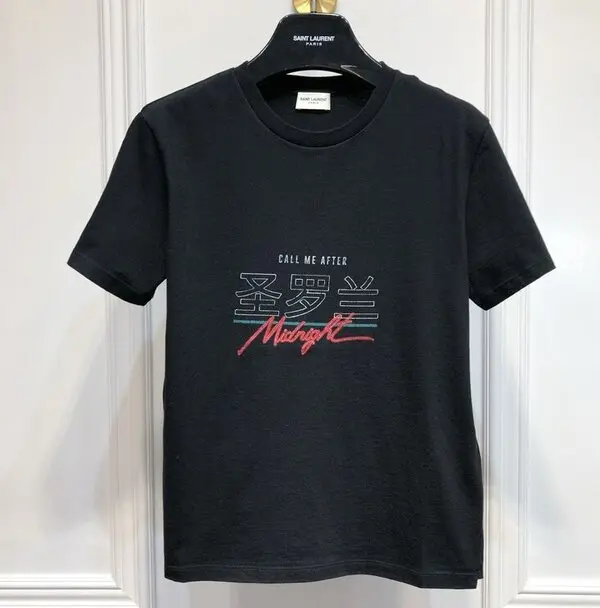 Saint Laurent Call Me After Midnight" Graphic T-shirt