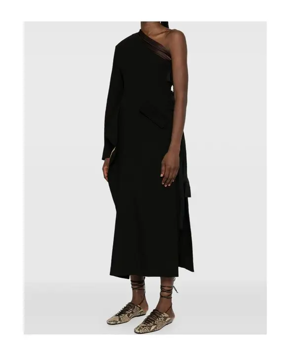 UMA WANG Asymmetrical Single Long Sleeve Coat