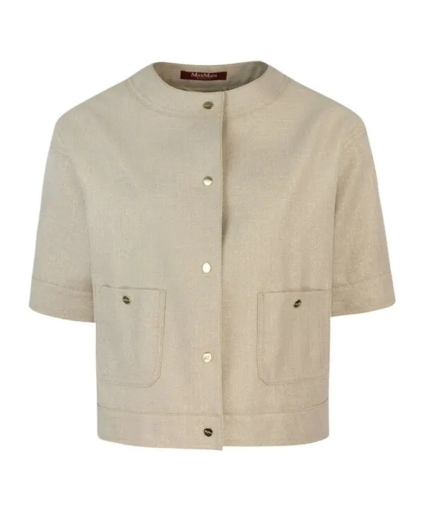 Max Mara Agile Crewneck Jacket - Neutral