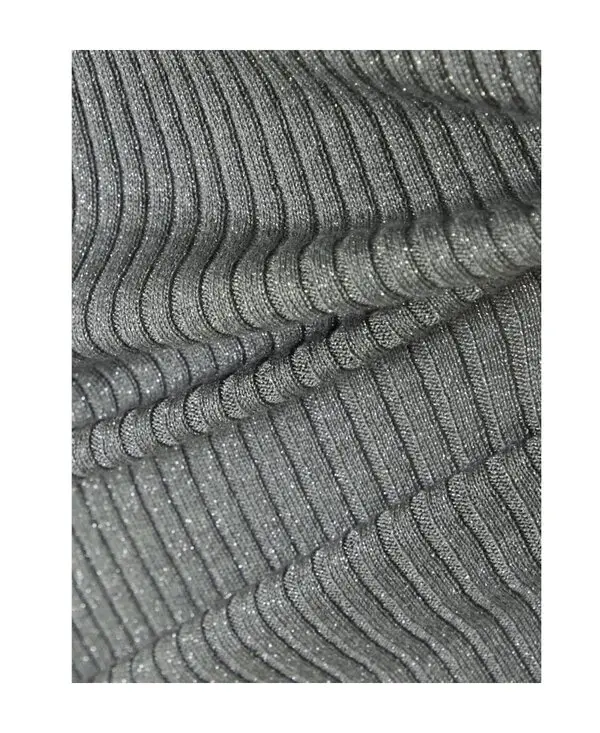 Brunello Cucinelli Ribbed Metallic Pullover