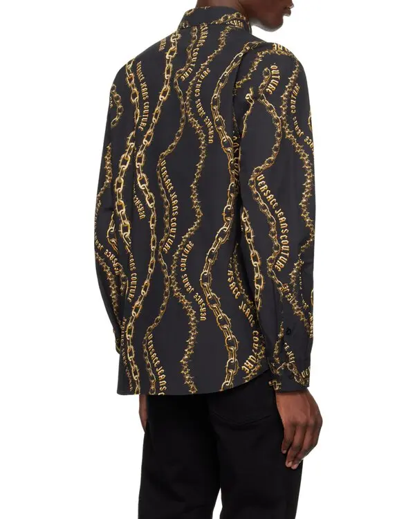 Versace Chain Couture Cotton Shirt