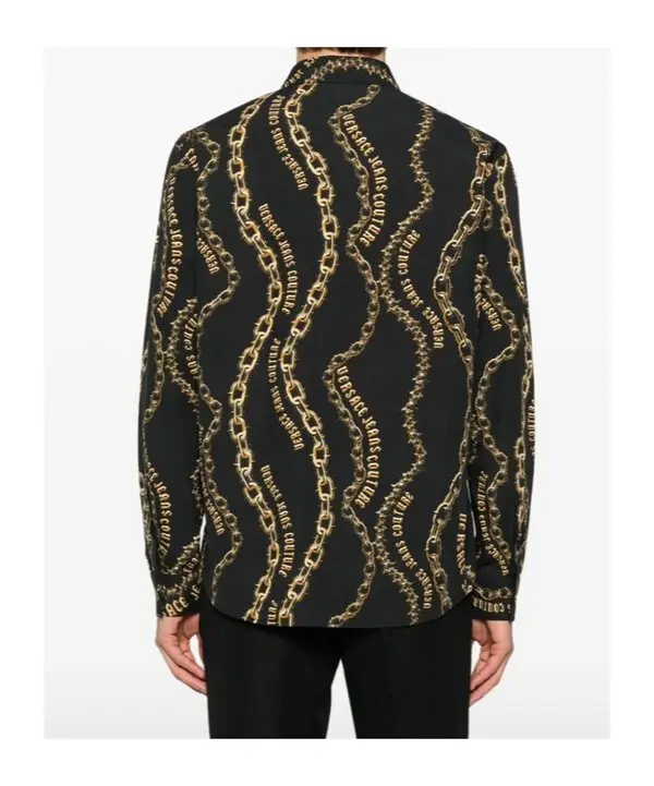 Versace Chain Couture Cotton Shirt
