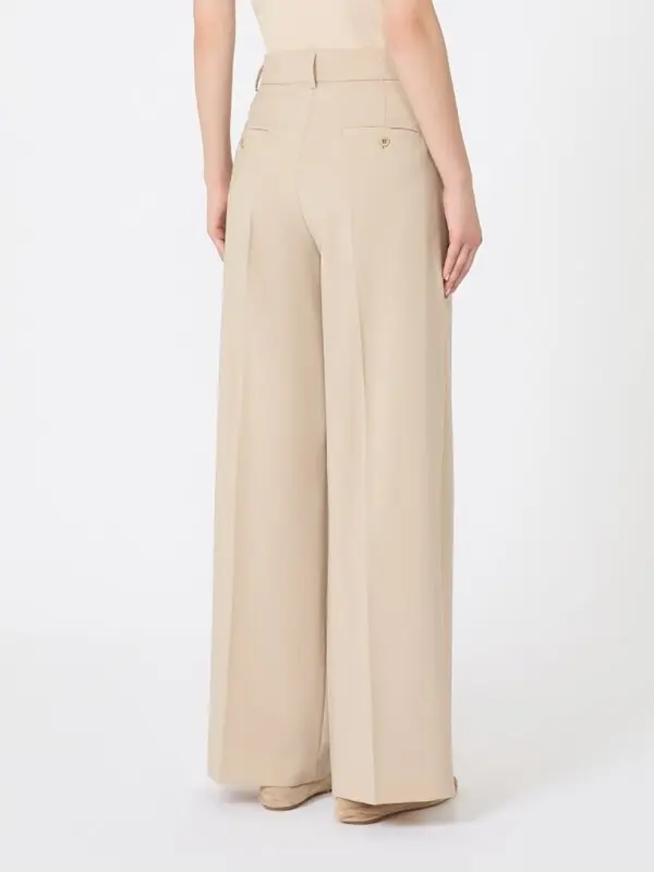 Max Mara Visivo Wide Leg Pants - Beige