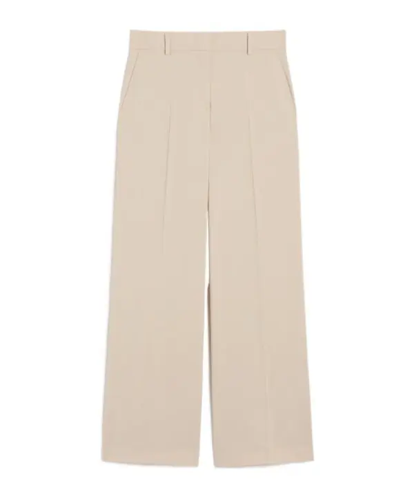 Max Mara Visivo Wide-leg Pants - Beige