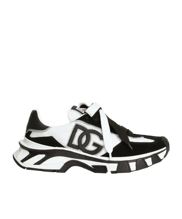 Dolce & Gabbana Airmaster Dg Logo Patch Sneakers - Multicolor