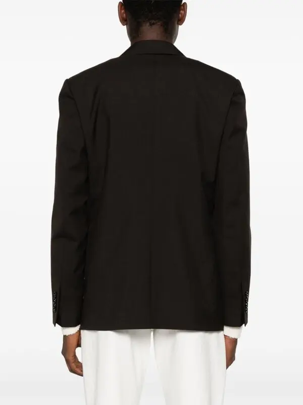LARDINI Double-breasted Blazer - Black