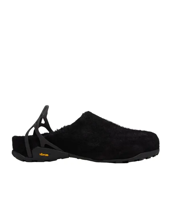 ROA Waxed Calfskin Suede Loafers - Black