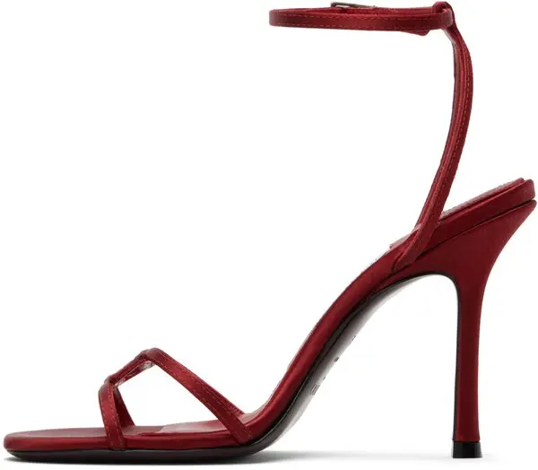 JIMMY CHOO Leo 100 Sandals - Ruby Red