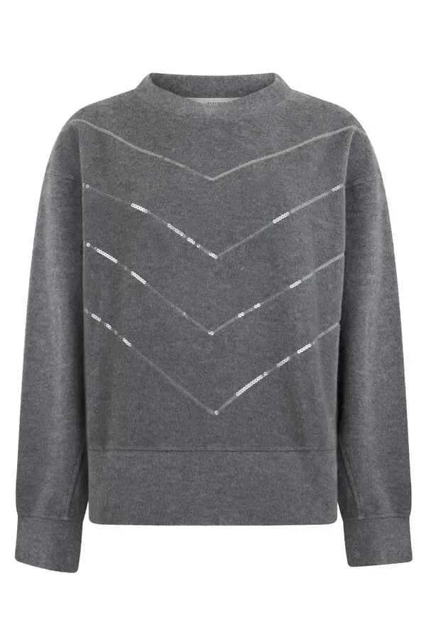 Peserico Sequin Embellished Crewneck Sweatshirt