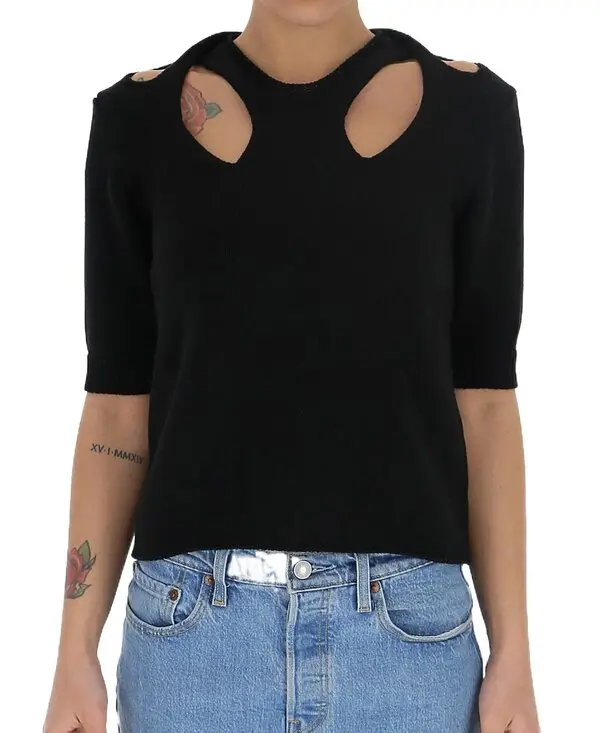 Chloé Cut-out Knitted Top
