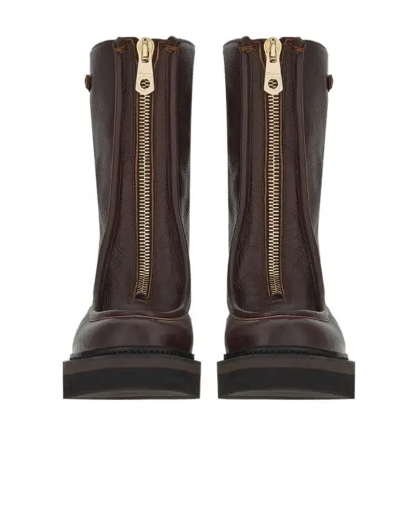 FERRAGAMO Gancini-plaque Zipped Ankle Boots