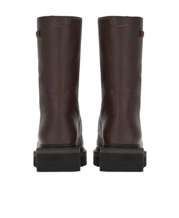 FERRAGAMO Gancini-plaque Zipped Ankle Boots