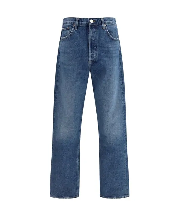 AGOLDE High-rise Straight-leg Jeans - Blue