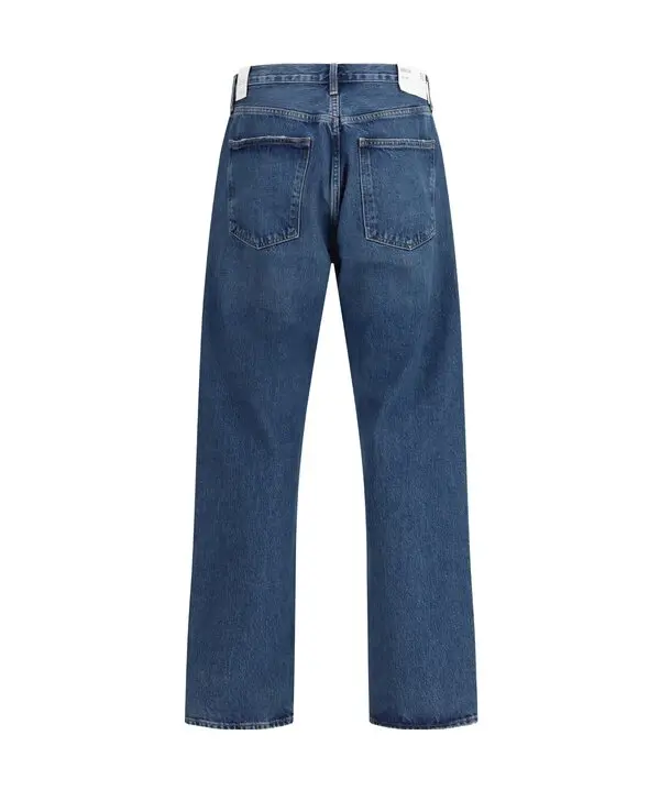 AGOLDE High-rise Straight-leg Jeans - Blue