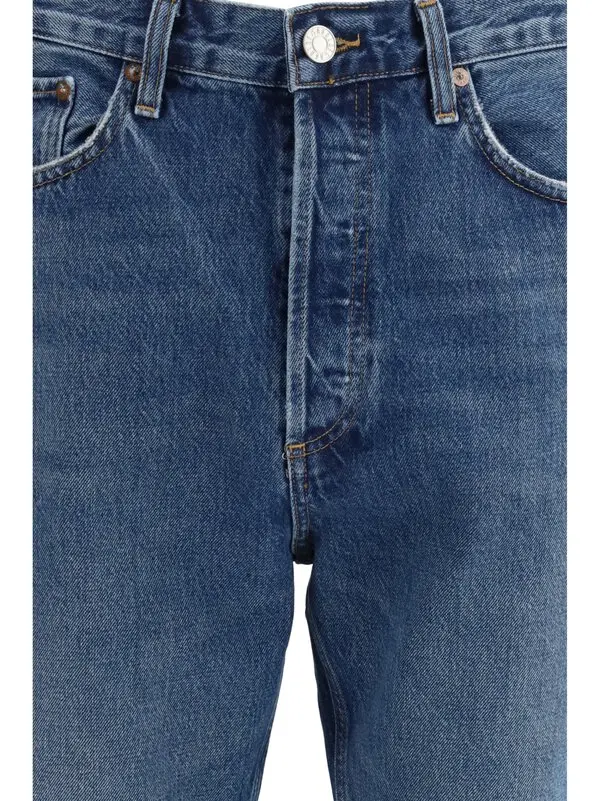 AGOLDE High-rise Straight-leg Jeans - Blue