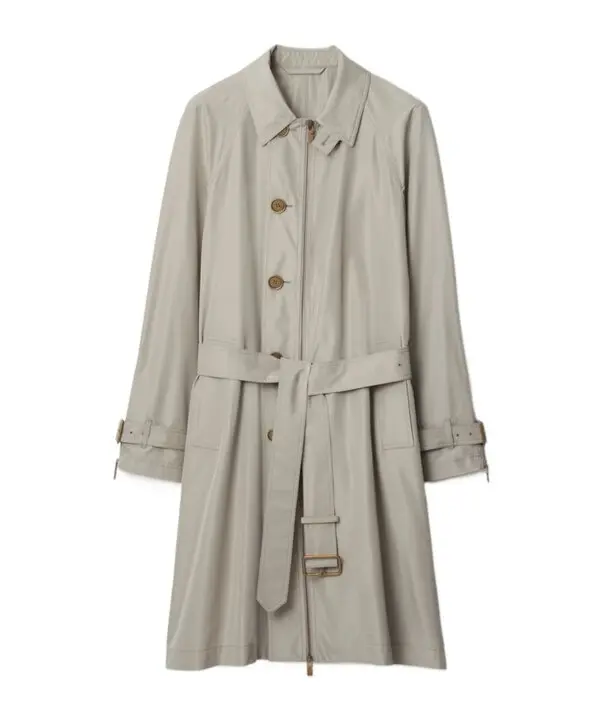 Burberry Single-breasted Belted Coat