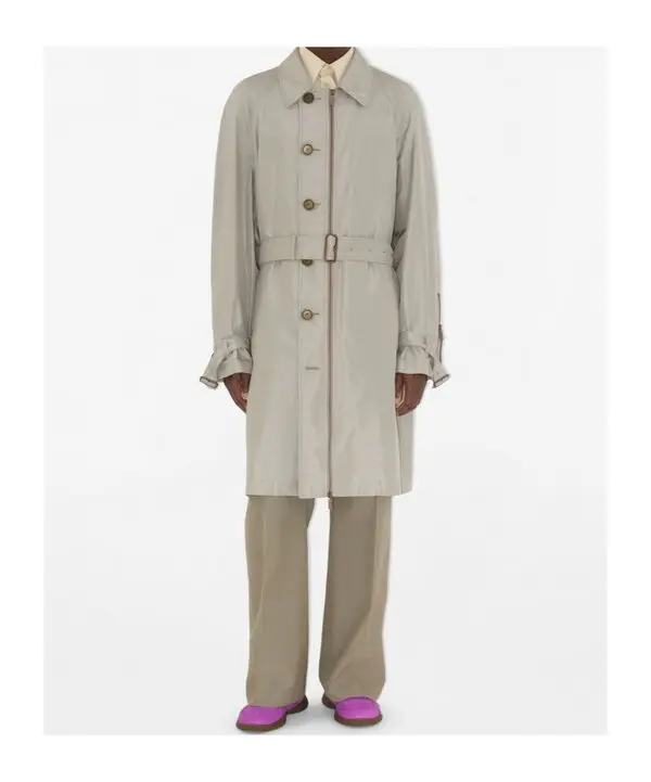 Burberry Single-breasted Belted Coat