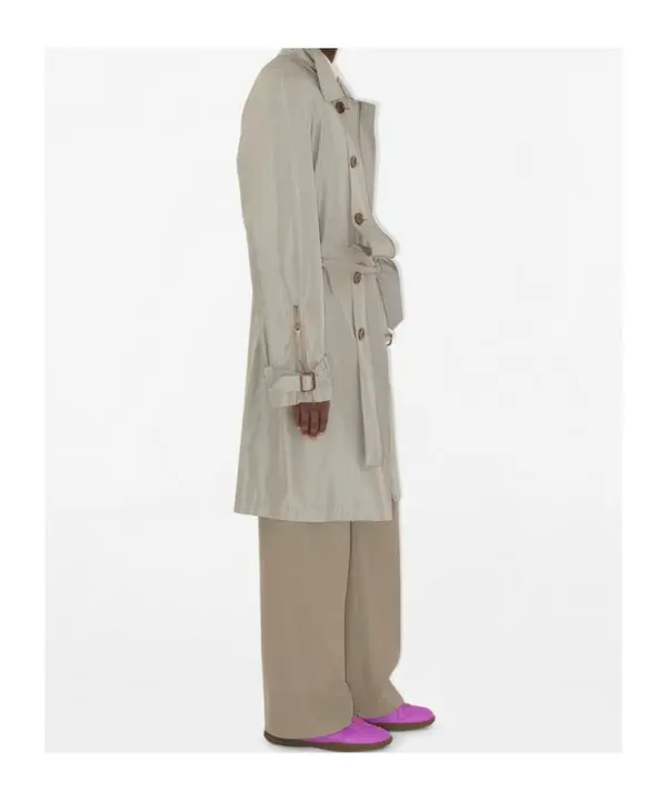 Burberry Single-breasted Belted Coat