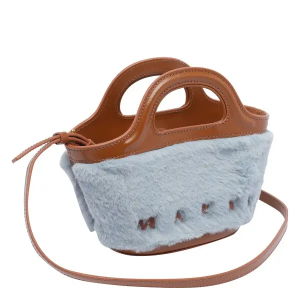 Marni Tropicalia Double Handle Shoulder Bag - Gray